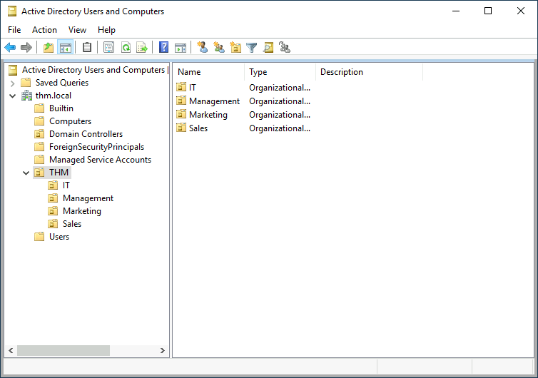 THM — Active Directory Basics | Vladislav Stukalov